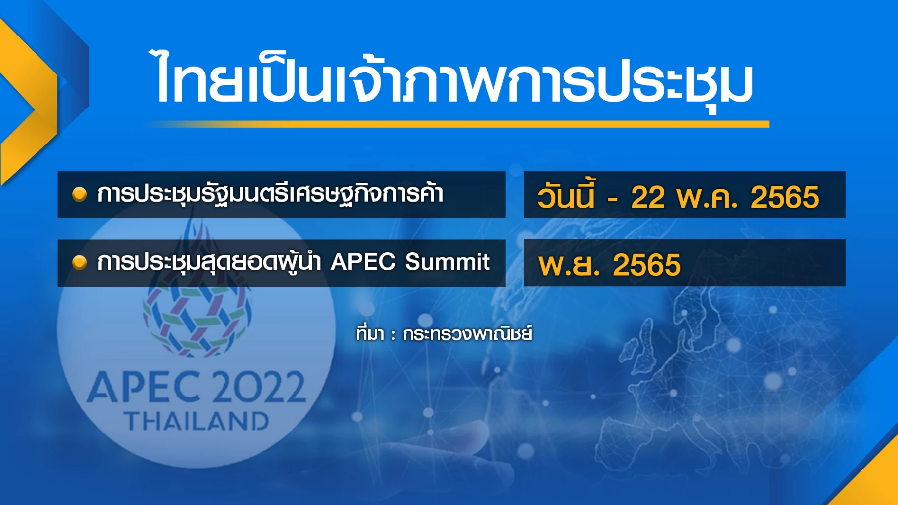 'จุรินทร์' เปิดเวทีรัฐมนตรีเศรษฐกิจดัน FTA-APEC