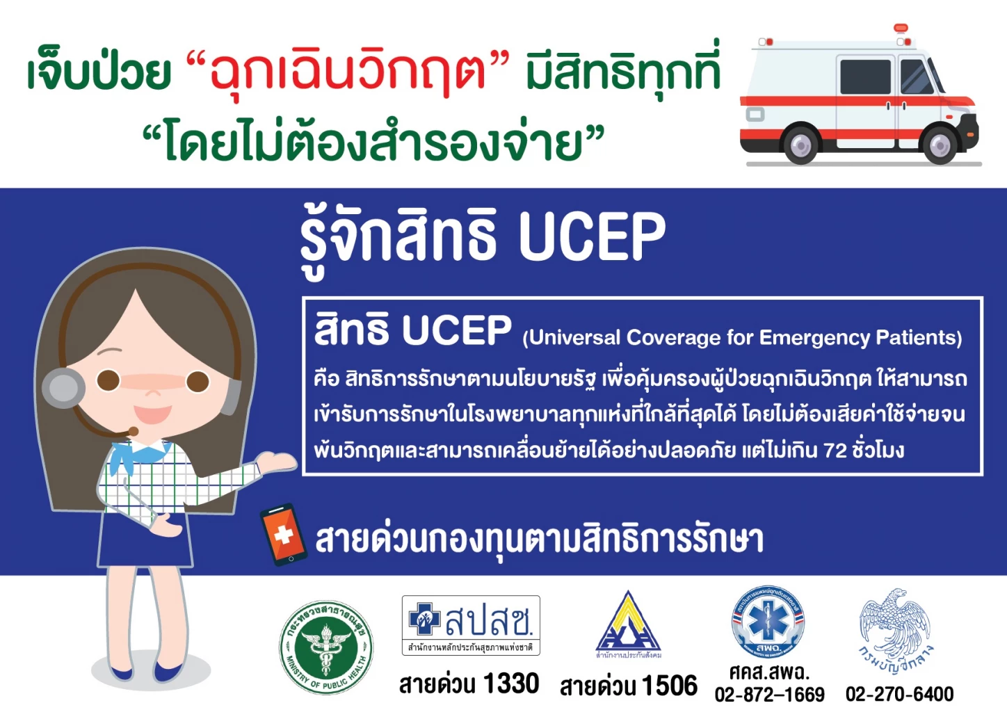ครม.จัดให้แล้ว เพิ่มเงิน UCEP ค่าดูแลผู้ป่วยฉุกเฉินวิกฤต เช็กดีเทลตรงนี้